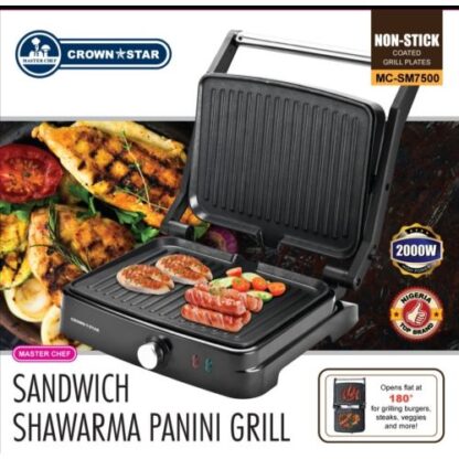 Master Chef 4 Slice-Professional Panini Grill/ Shawarma Toaster ...